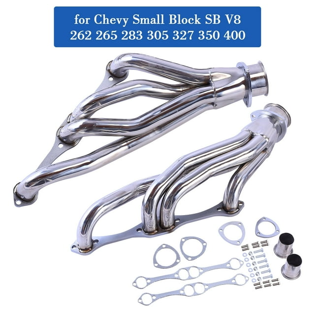 Stainless Steel Exhaust Headers Long Tube Engine for Chevy Small Block ...