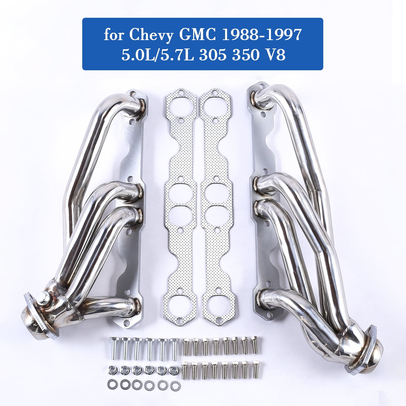 Stainless Steel Exhaust Headers for Chevy GMC 88-97 5.0L/5.7L 305 350 ...