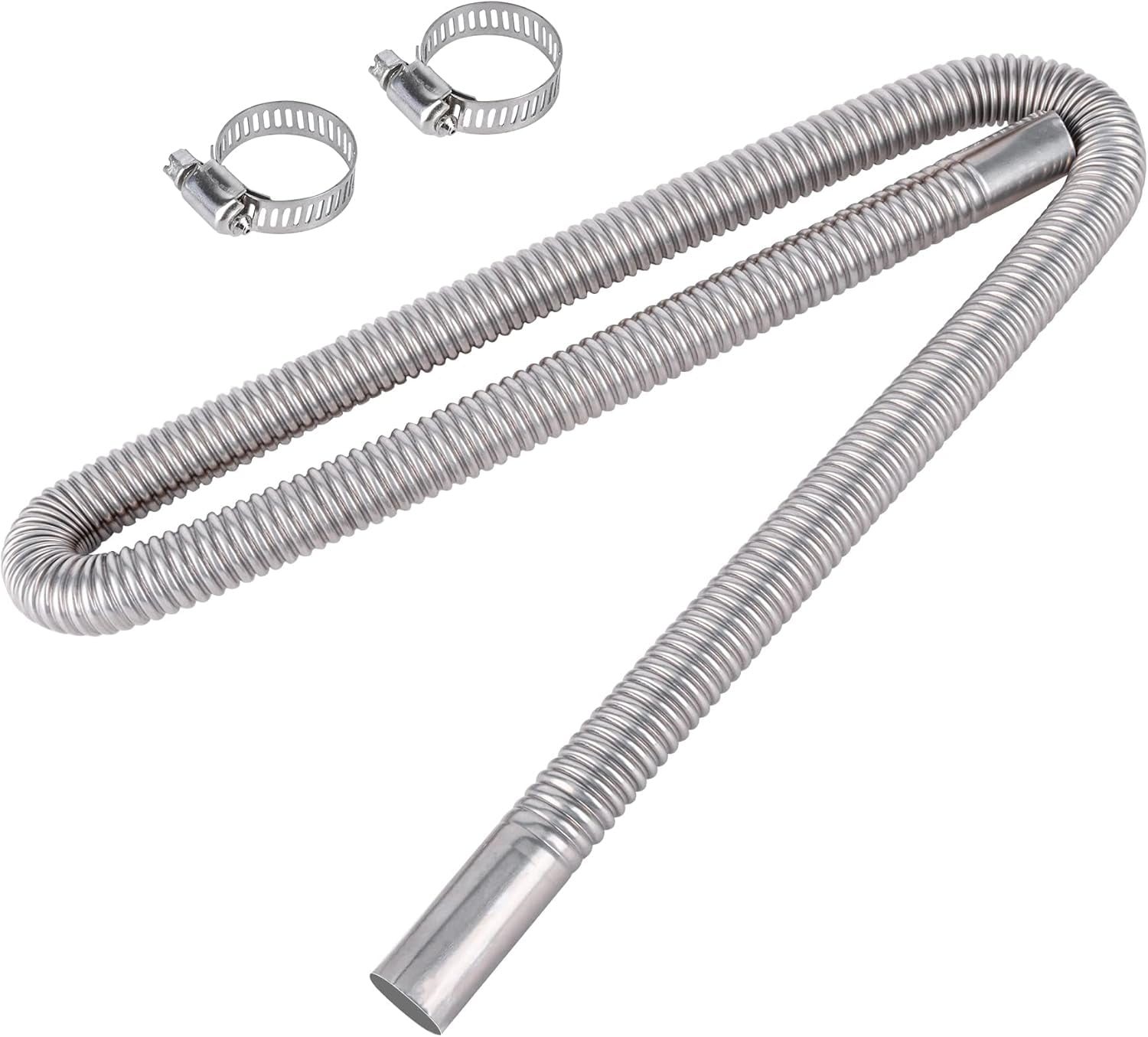 Stainless Steel Exhaust Hose, Fuel Tank Diesel Gas Vent Hose Length 47. ...