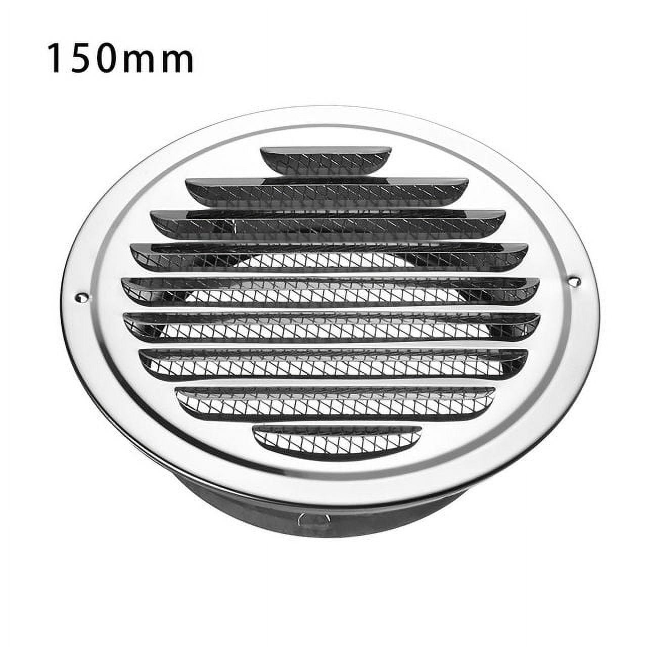 Stainless Steel Exterior Wall Air Vent Grille Round Ducting Ventilation ...
