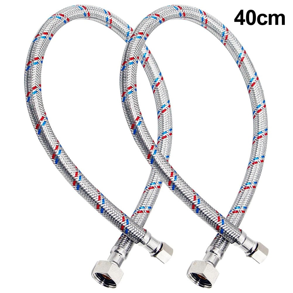 Stainless Steel Faucet Water Supply Lines For Bathroom Kitchen Sink ...