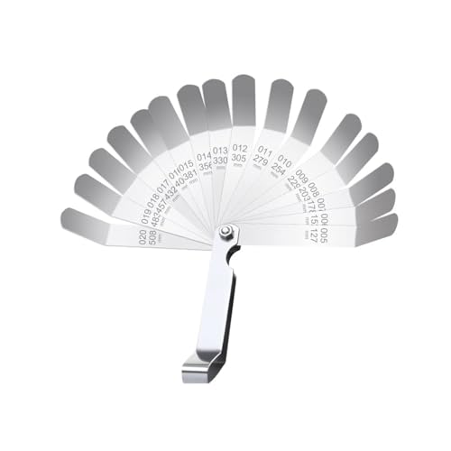 Stainless Steel Feeler Gauge Dual Reading Combination Gap Thicknes ...