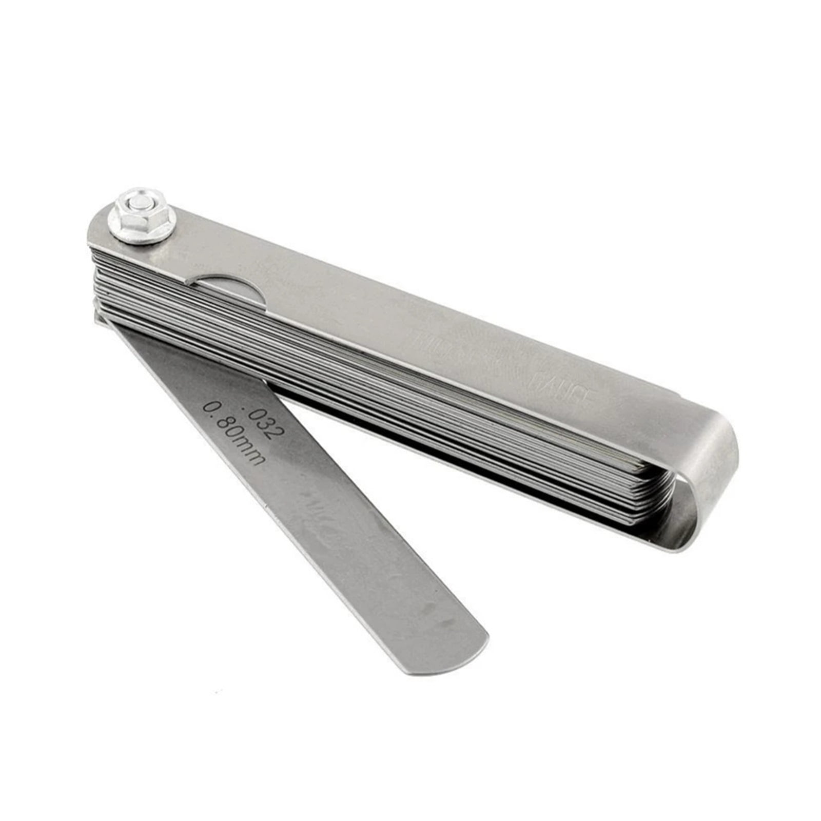 Stainless Steel Feeler Gauge Removable 32 Blades Combination Thickness ...