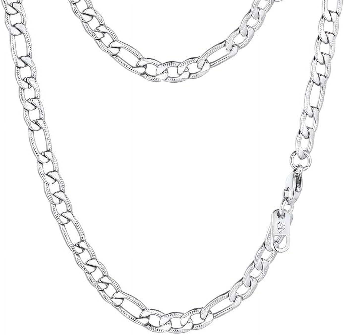 Clearance Stainless Steel Figaro Chain Necklace for Men/Women Hip Hop ...