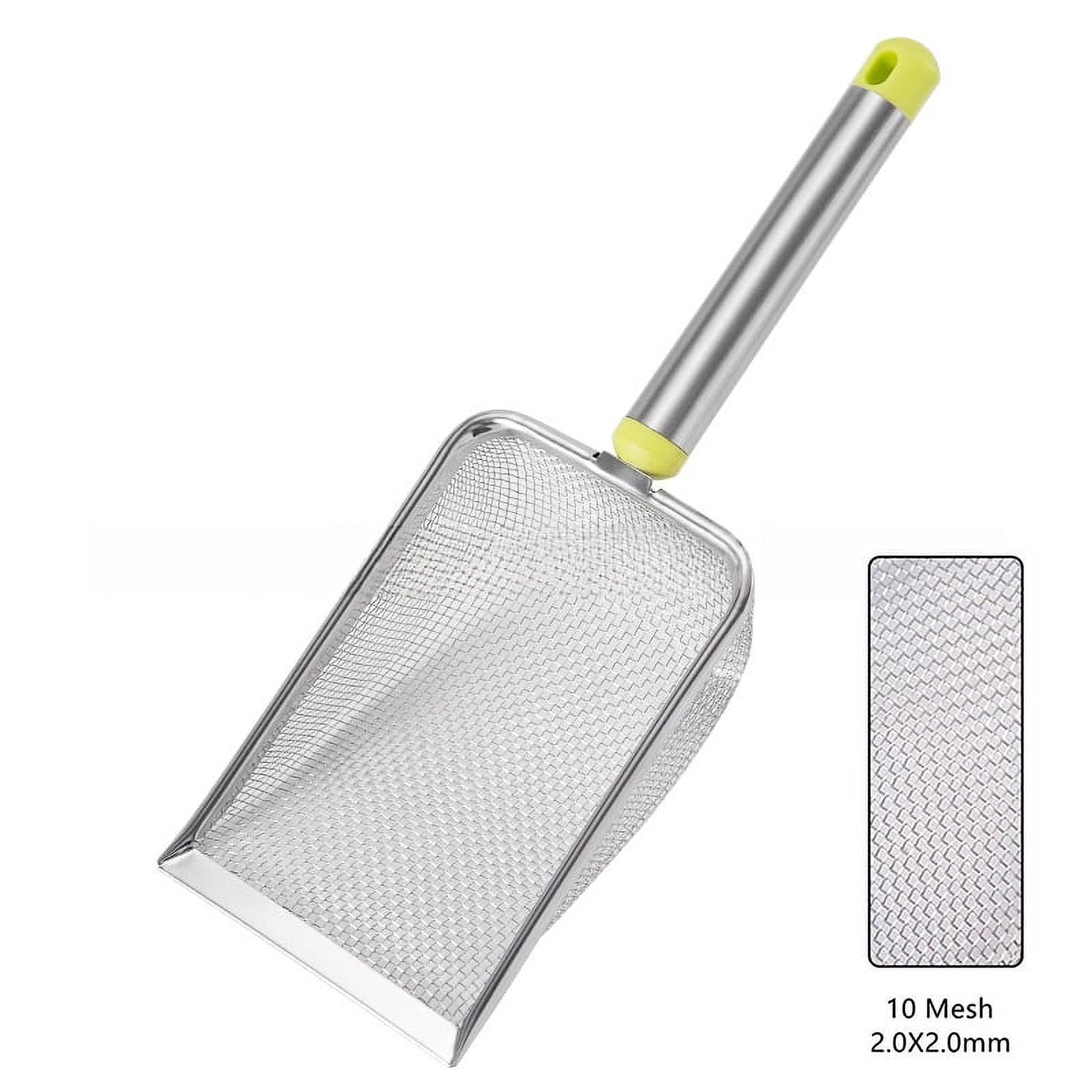 Stainless Steel Fine Mesh Cat Litter Scoop Easy To Clean Non-Stick ...