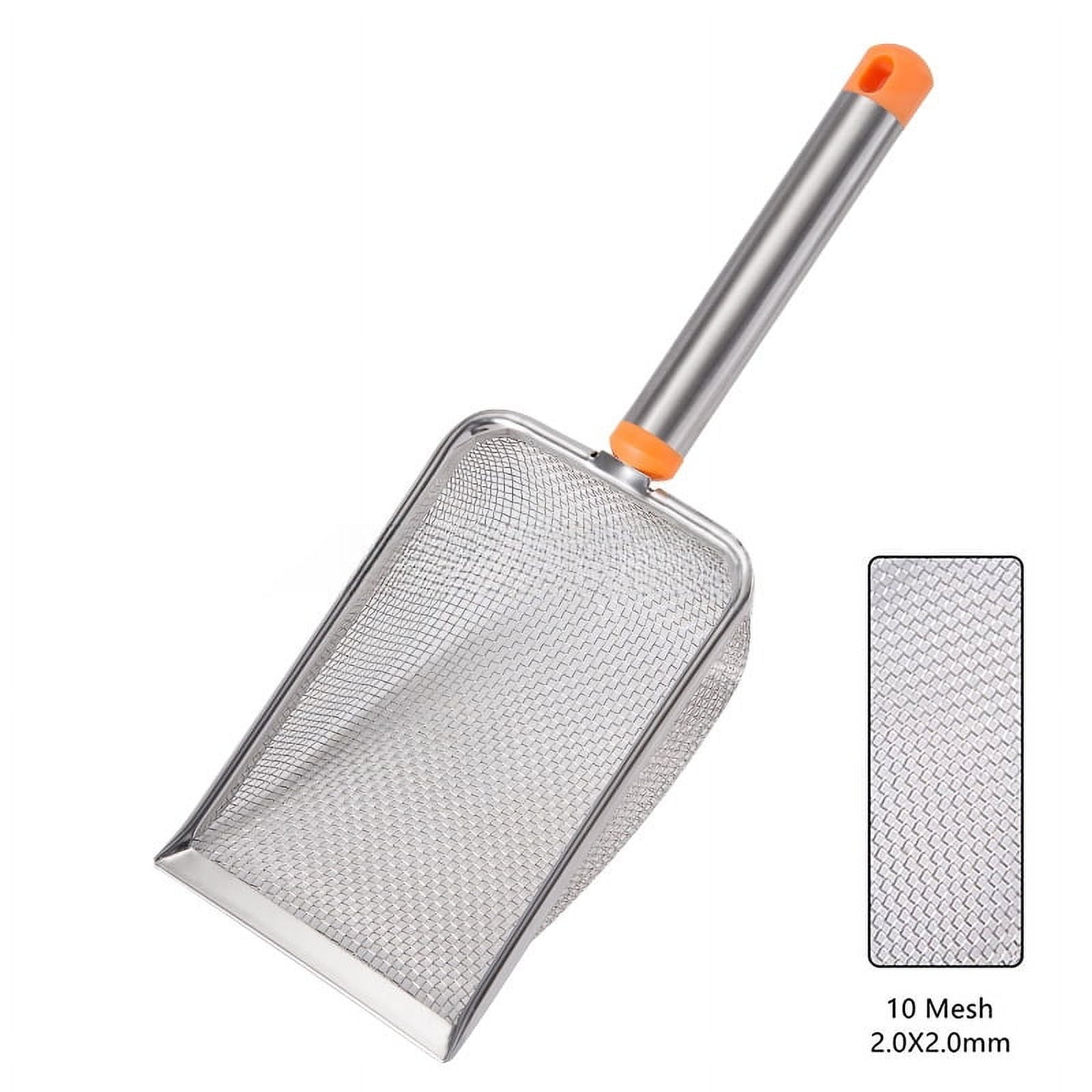 Stainless Steel Fine Mesh Cat Litter Scoop Easy To Clean Non-Stick ...