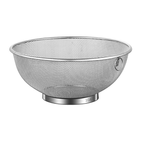 Stainless Steel Fine Mesh Kitchen Colander and Strainer Bowl for ...