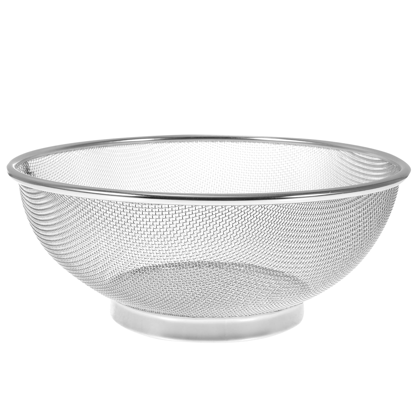 Stainless Steel Fine Mesh Strainer Bowl 22cm Kitchen Colander - Walmart.com