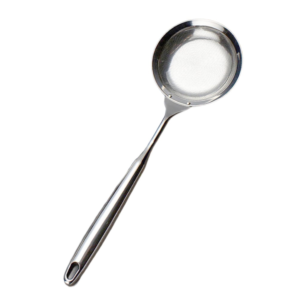Stainless Steel Fine Mesh Strainers Kitchen,Colander Skimmer with Long ...