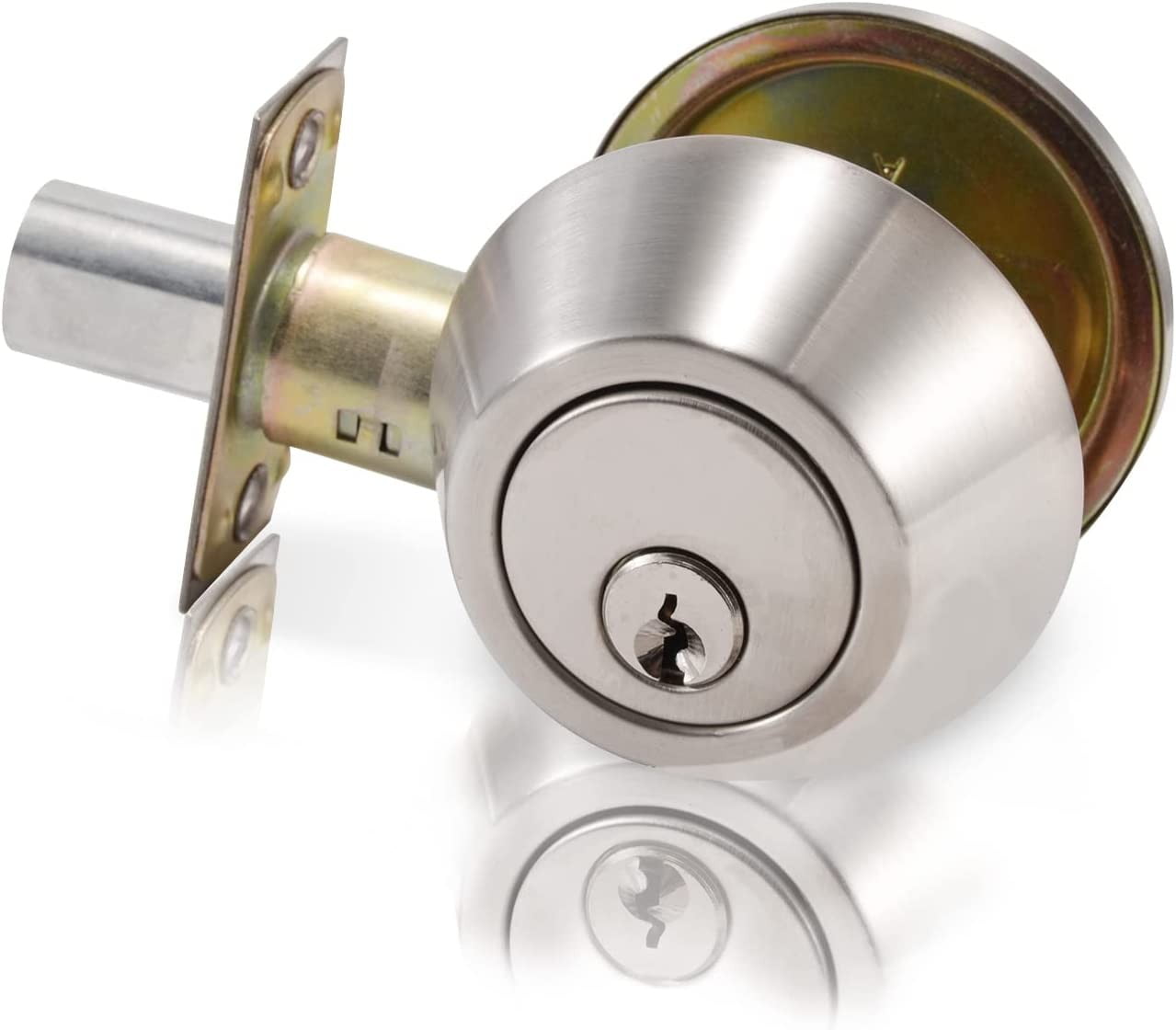 Stainless Steel Finished Double Cylinder Deadbolt Lock - Walmart.com