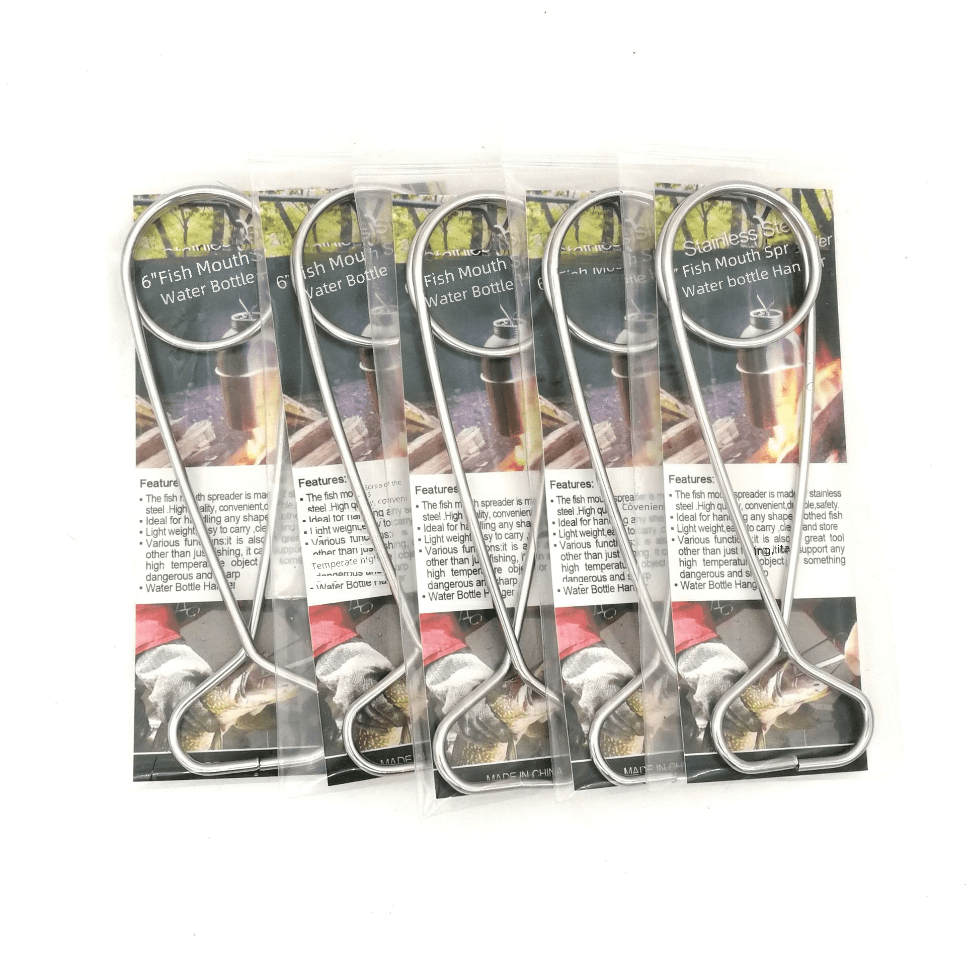 Stainless Steel Fish Mouth Jaw Spreaders Hanging Hook Rack for Water ...