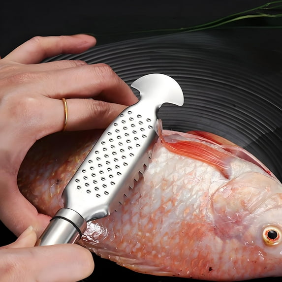 Stainless Steel Fish Scale Scraper - Multifunctional Kitchen Tool for ...