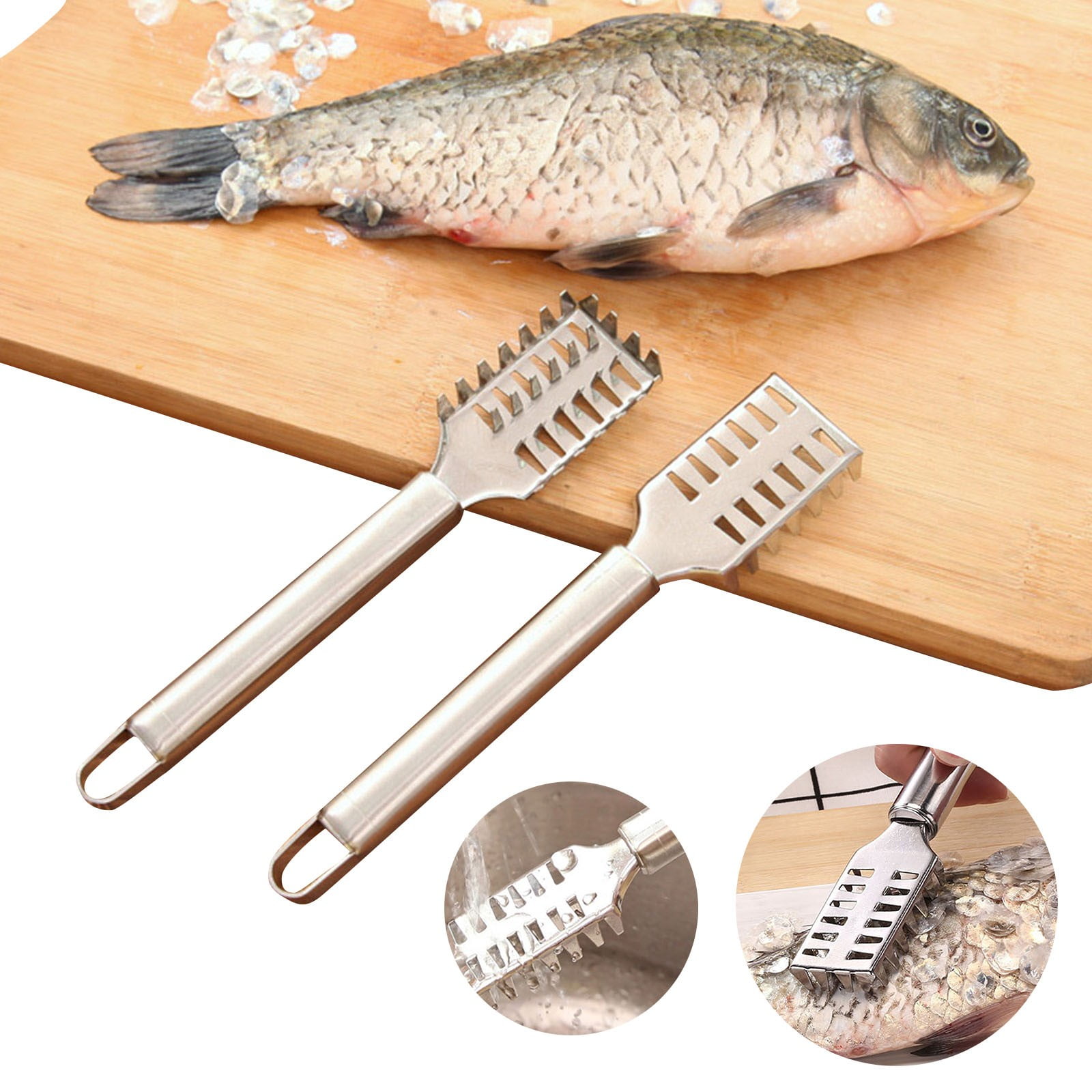 Stainless Steel Fish Scale Scraper Remover,Fast and Easy Fish Scale ...