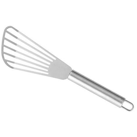 Stainless Steel Fish Spatula, Beveled Slotted Spatula for Frying and ...