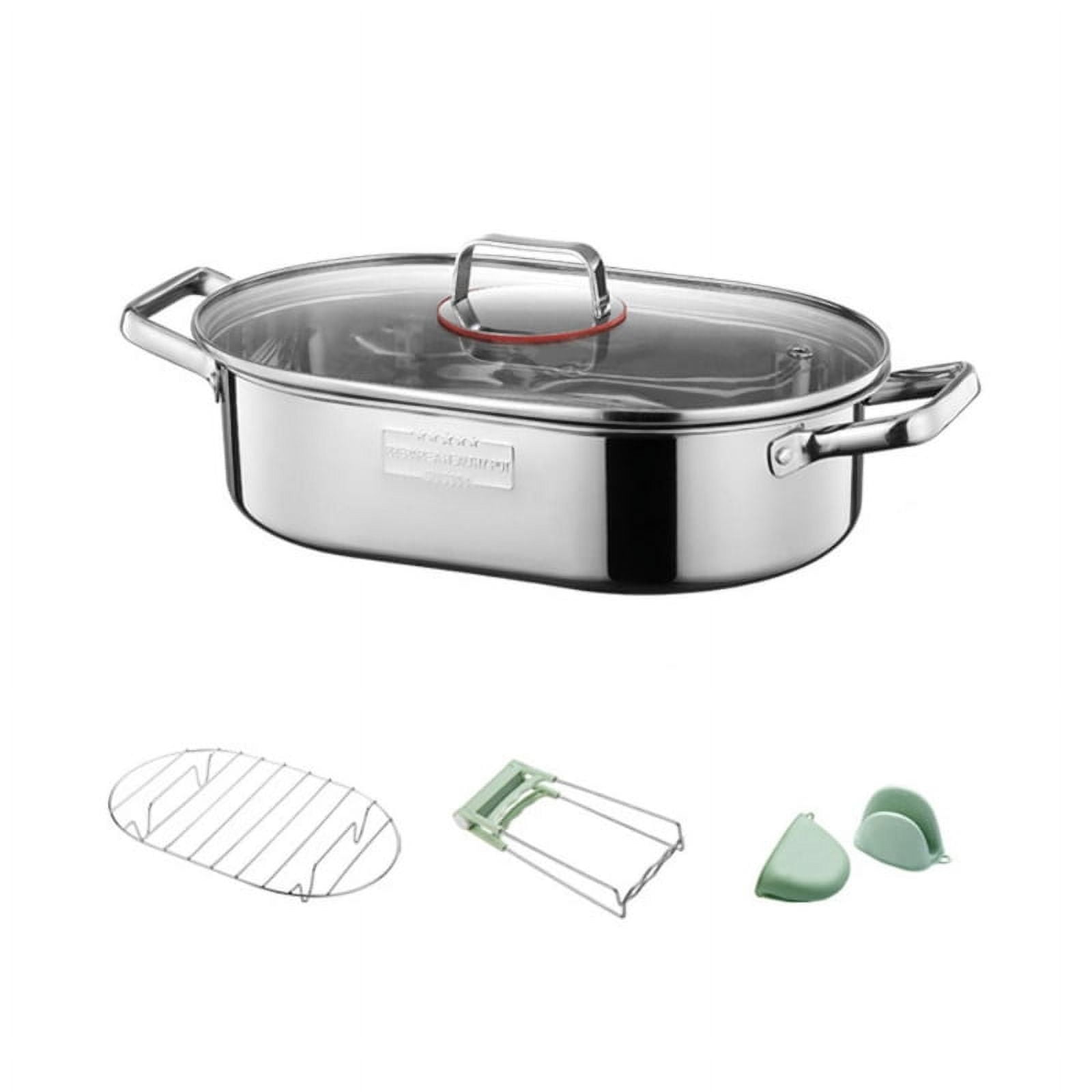 Stainless Steel Fish Steamer Large-capacity Seafood Cooking Pot Cooking ...