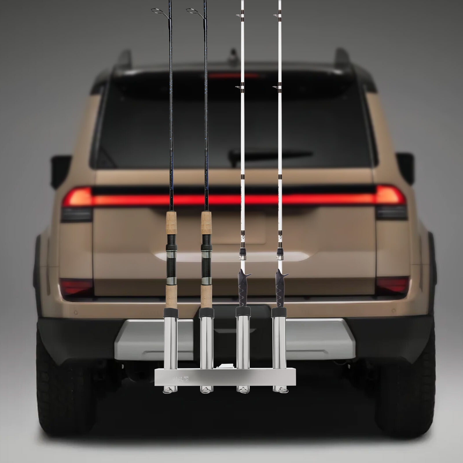 Stainless Steel Fishing Rod Holder For Cars Rear 4 Link Tube Fishing ...