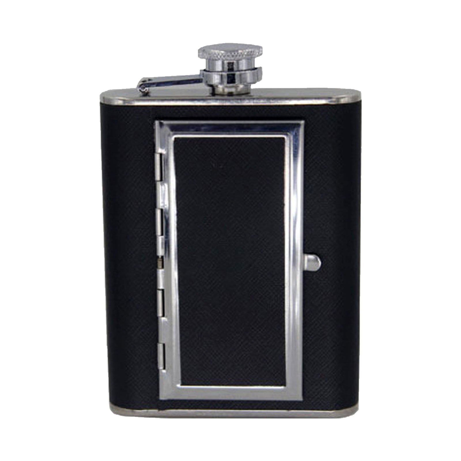 Stainless Steel Flask, 6oz Leak-proof Pocket Hidden Flask with Built-in ...