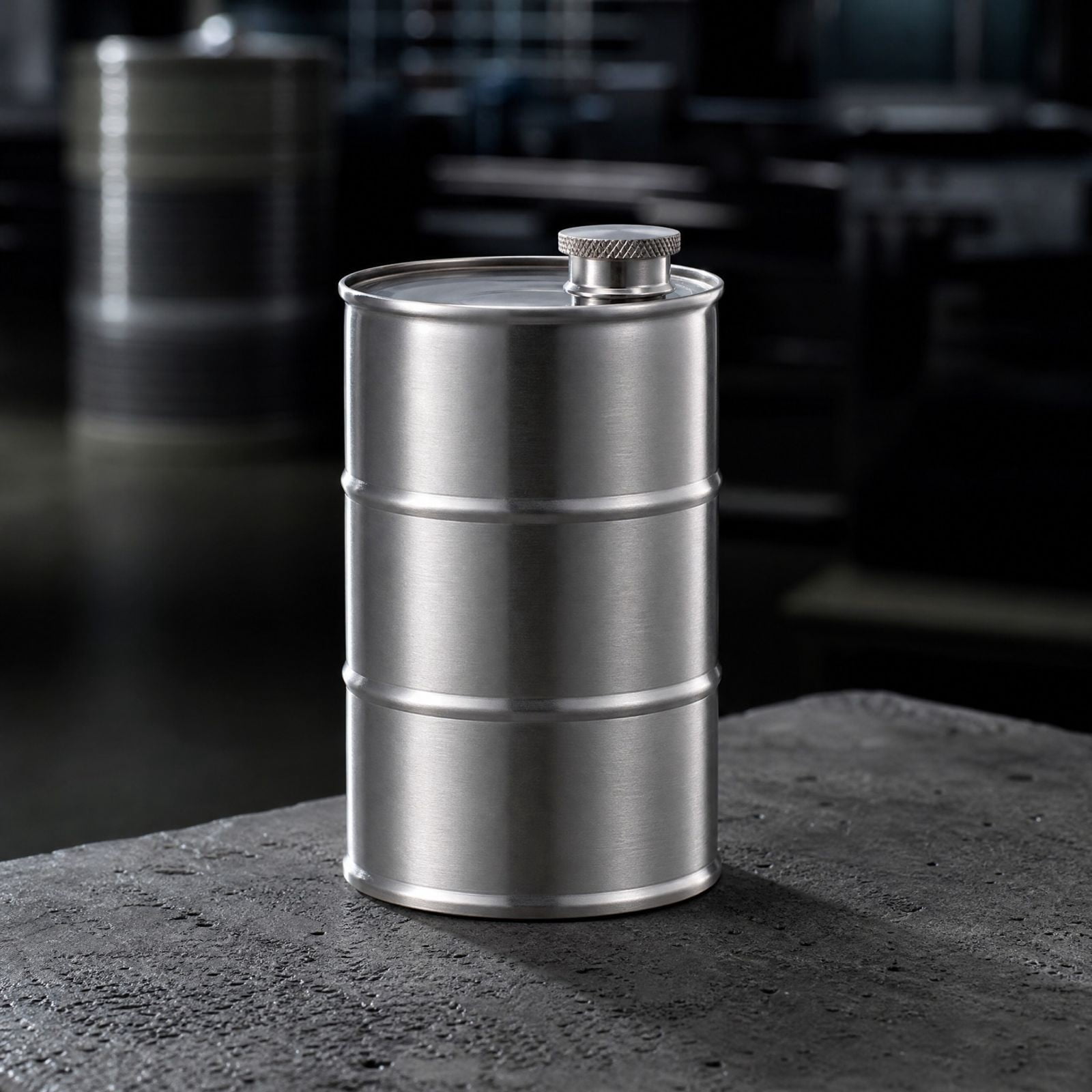 Stainless Steel Flask with Barrel Shaped Form and Leak Proof Sealing ...