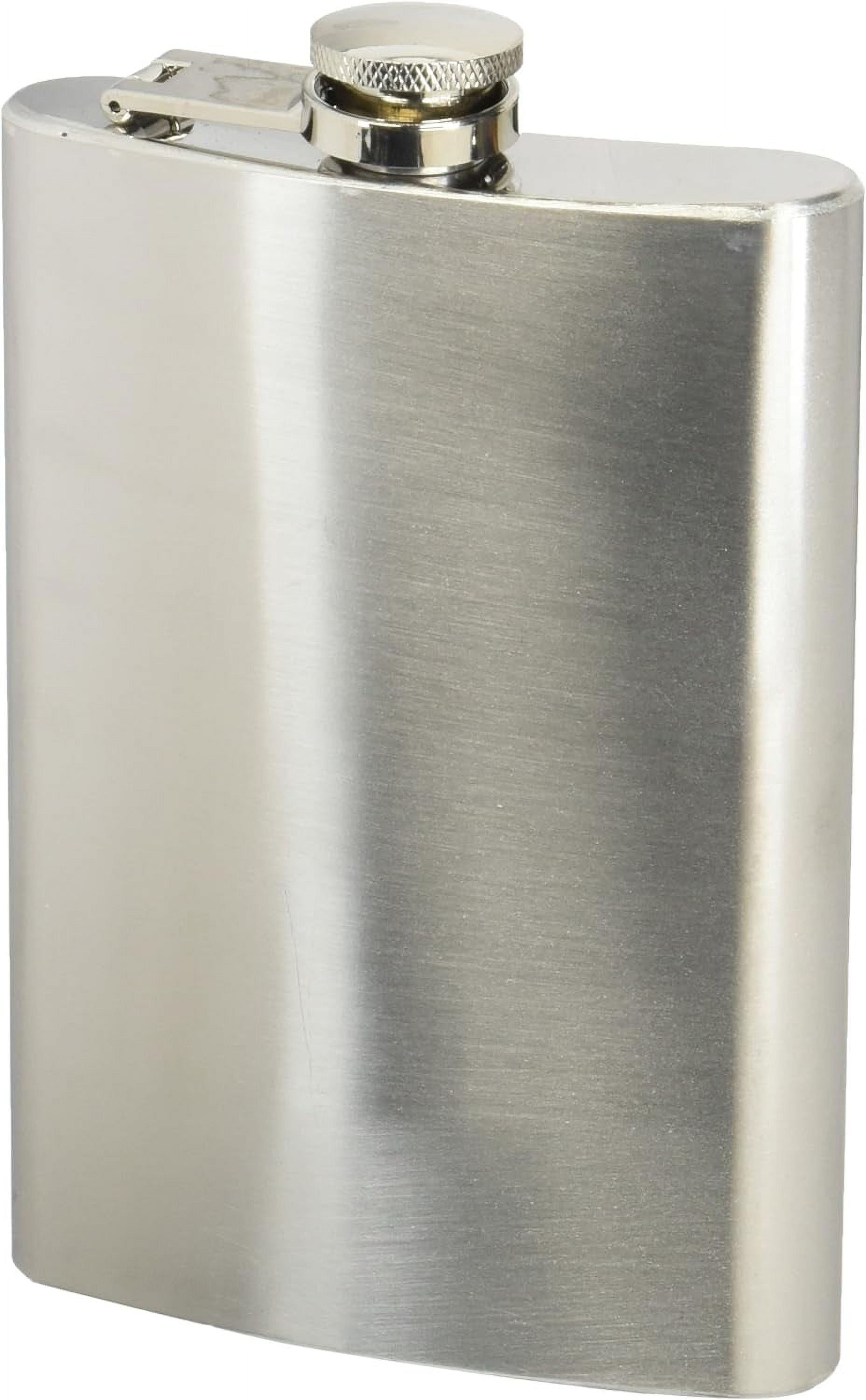 Stainless Steel Flask, Lightweight Drinking Hip Flask With A Screw-On ... Stainless Steel Flask, Lightweight Drinking Hip Flask With A Screw-On ...