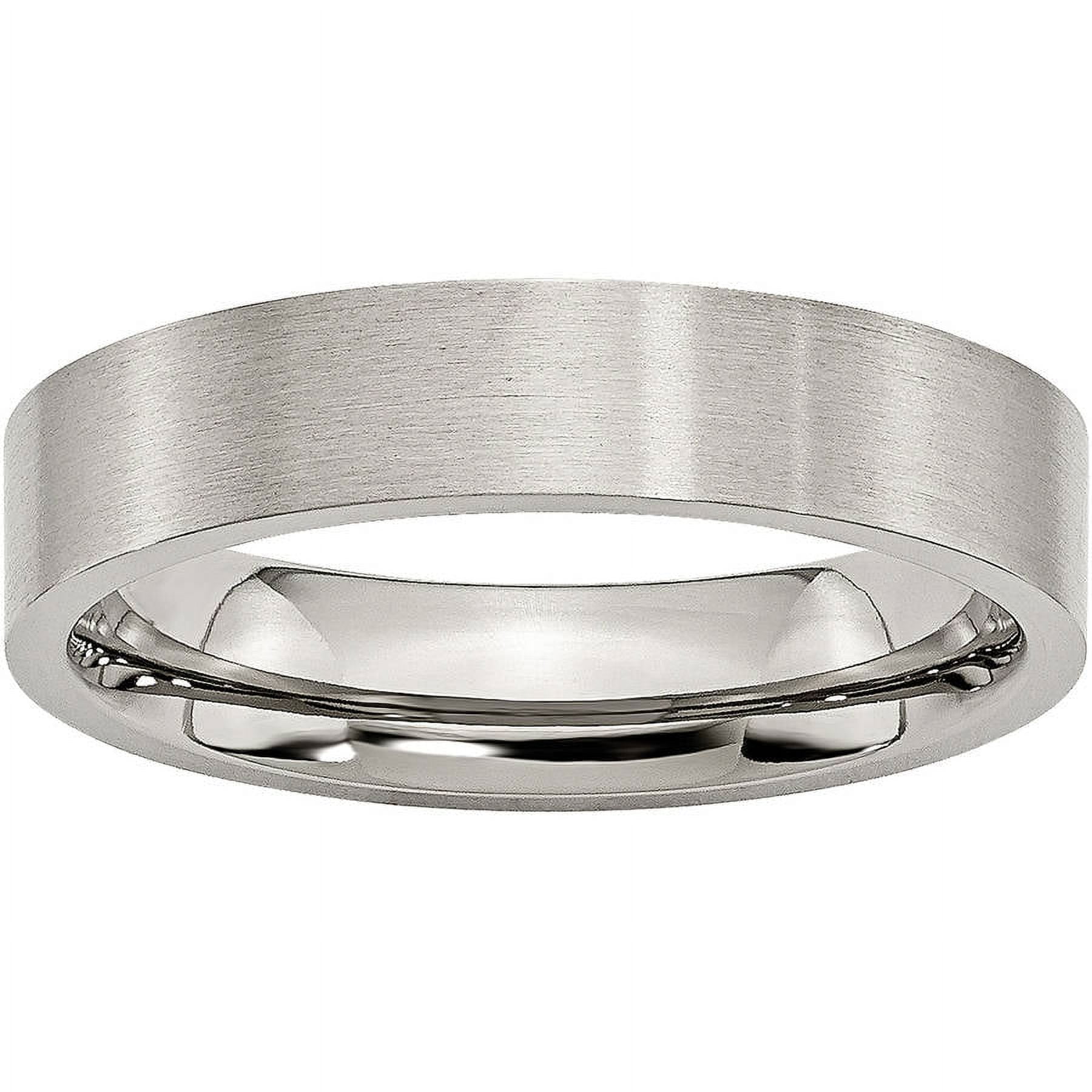 Stainless Steel Flat 5mm Brushed Band - Walmart Business Supplies