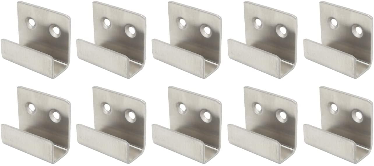 Stainless Steel Flat J Hooks Hanger - Wall Mount Heavy Duty Hook ...