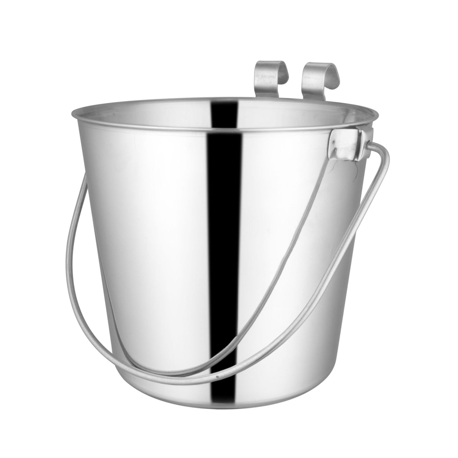 Stainless-Steel Flat-Sided Hanging Pail | 4 Quart | 2 Hooks | 77830F ...