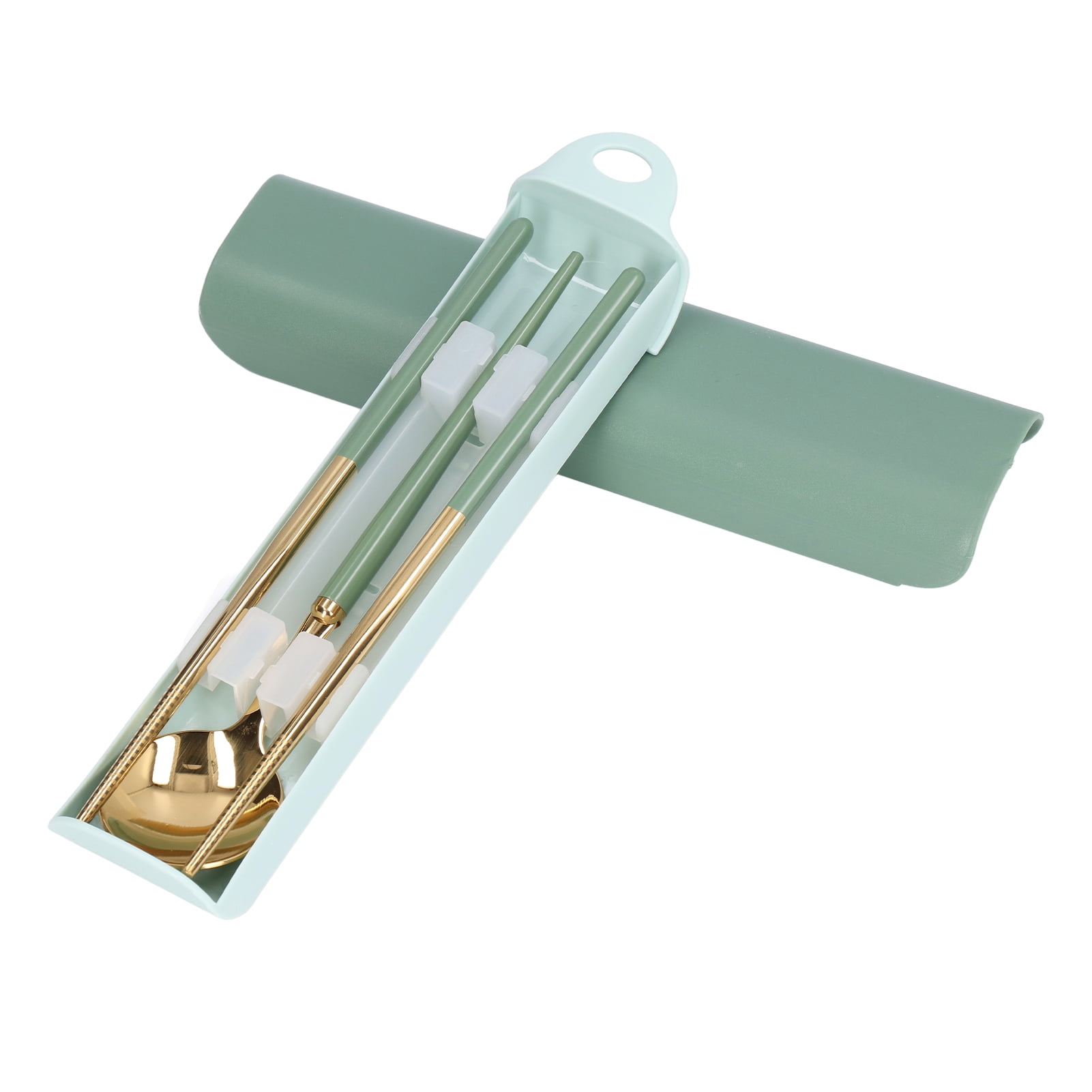 Stainless Steel Flatware Set Reusable Utensils Set Student Cutlery ...