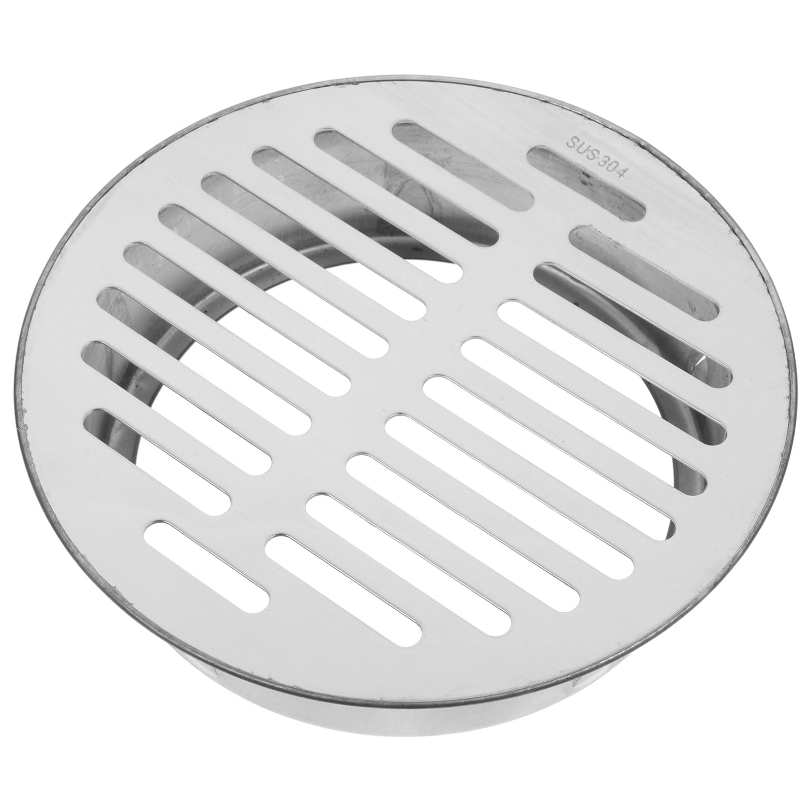 FENGGUIQU Round Stainless Steel Floor Drain Cover with Metal Filter ...