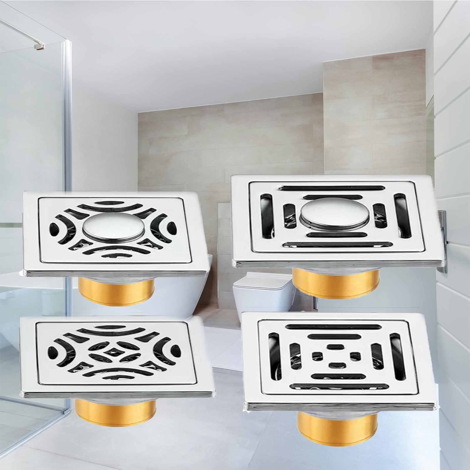 Stainless Steel Floor Drain, Sewer Blocking, 1x Thickened Self Sealing ...