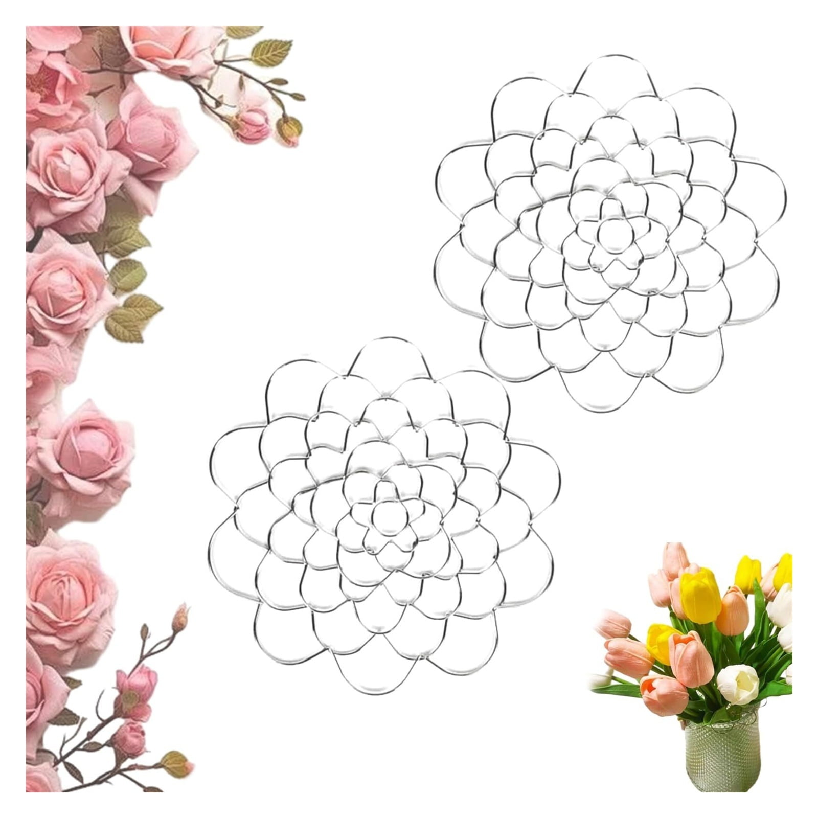 Stainless Steel Floral Grid Organizer, Stainless Steel Flower Grid ...