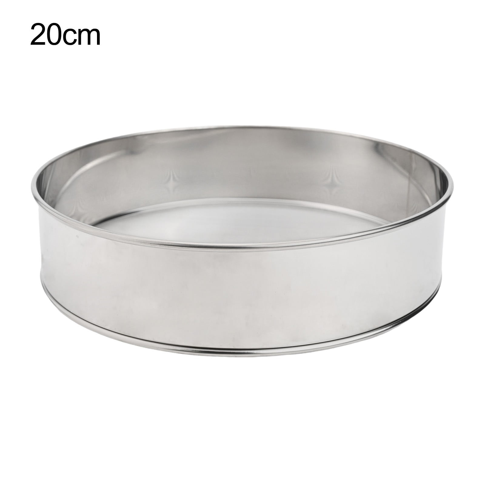 Stainless Steel Flour Sieve, 40 Mesh Filter, 15/20/25/30CM, Kitchen ...