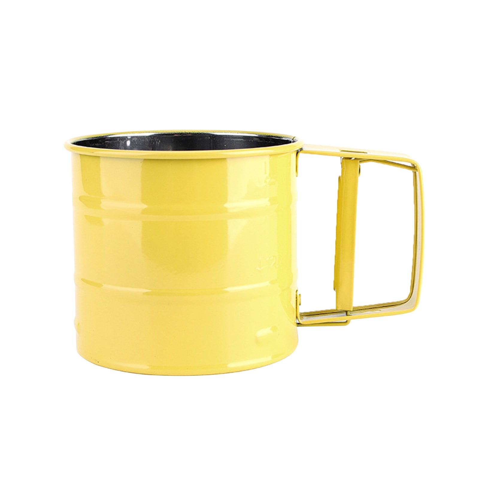Stainless Steel Flour Sieve Cup Baking, Double Layer Fine Mesh Crank ...