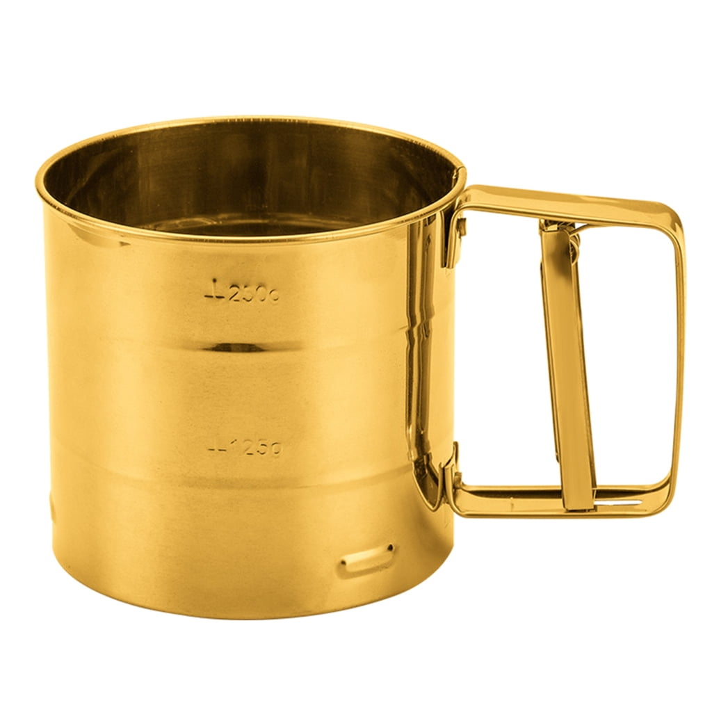 Stainless Steel Flour Sieve Cup Powder Sieve Mesh Kitchen Gadget For ...