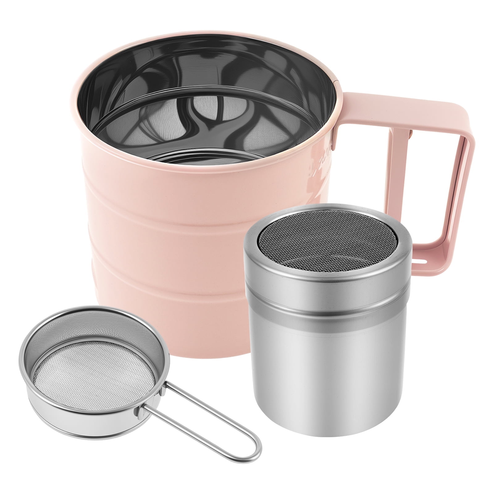 Stainless Steel Flour Sifter Versatile Baking Flour Sifter Solid Hand ...