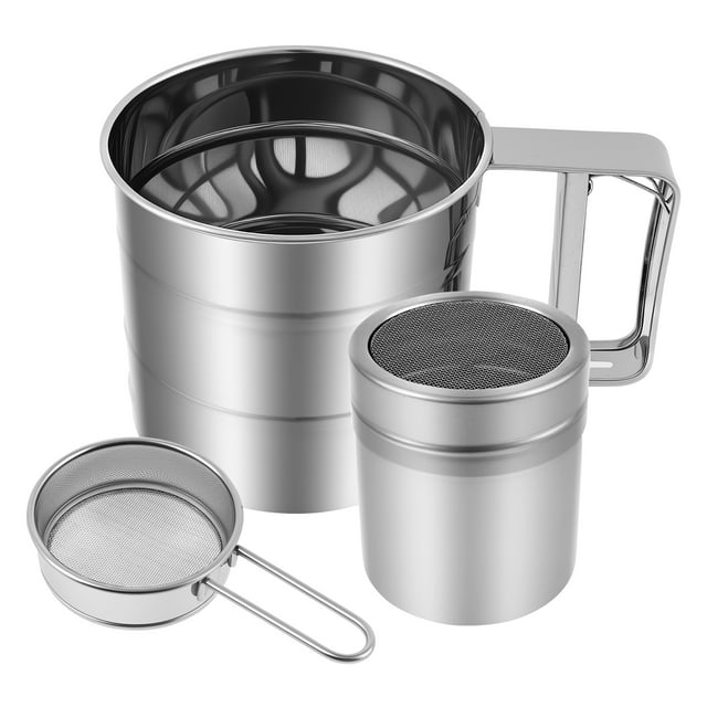 Stainless Steel Flour Sifter Versatile Baking Flour Sifter Solid Hand ...