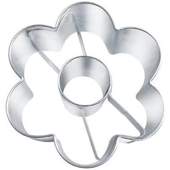 Durable Metal Stainless Steel Flower Cookie Cutter 2 Inch Diameter with ...