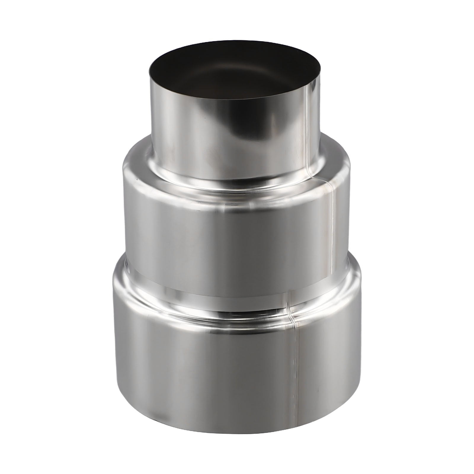Stainless Steel Flue Liner Reducer Chimney Adaptor Stove Pipe Connector ...