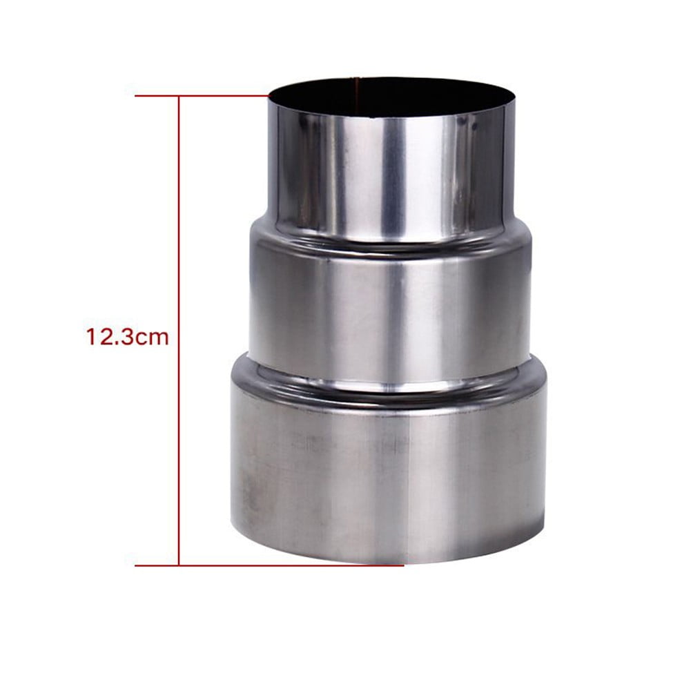 Stainless Steel Flue Liner Reducer / Tubing Connector Chimney Adaptor ...