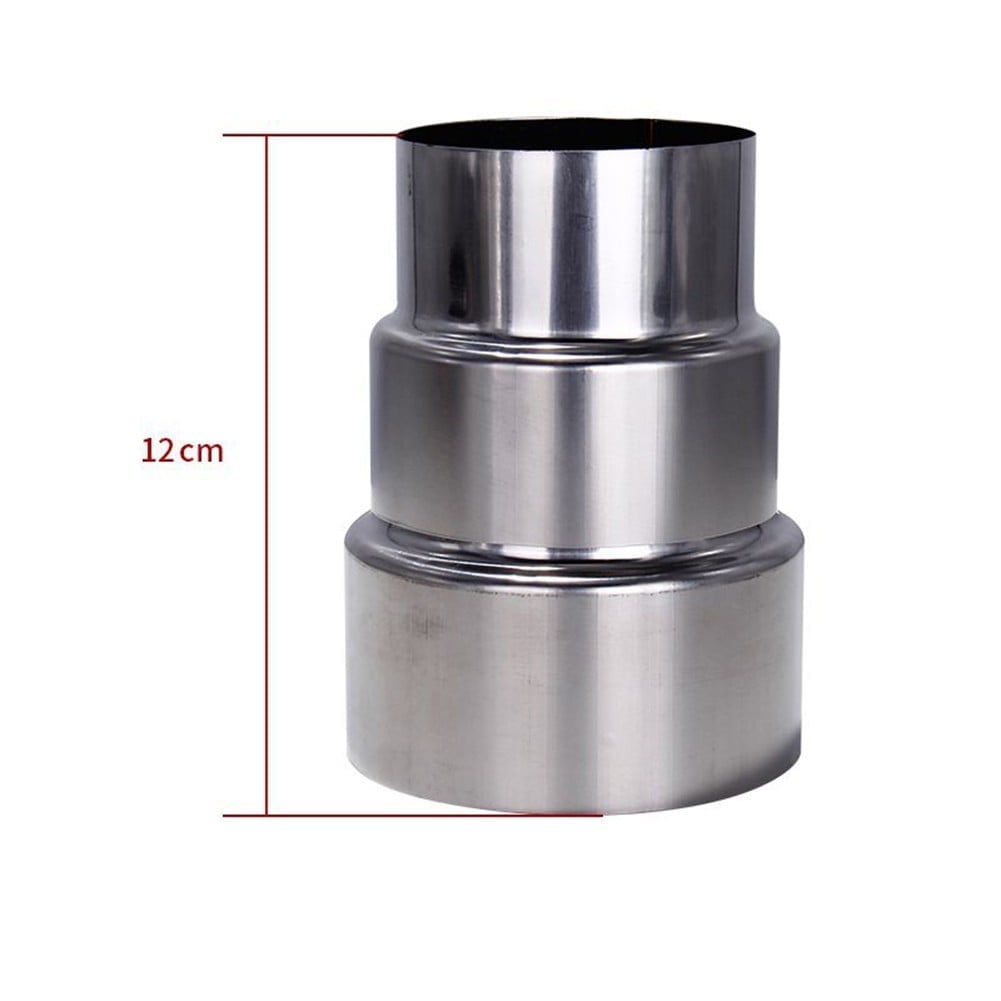 Stainless Steel Flue Liner Reducer / Tubing Connector Chimney Adaptor ...