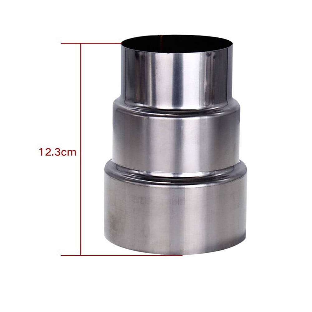 Stainless Steel Flue Liner Reducer / Tubing Connector Chimney Adaptor ...