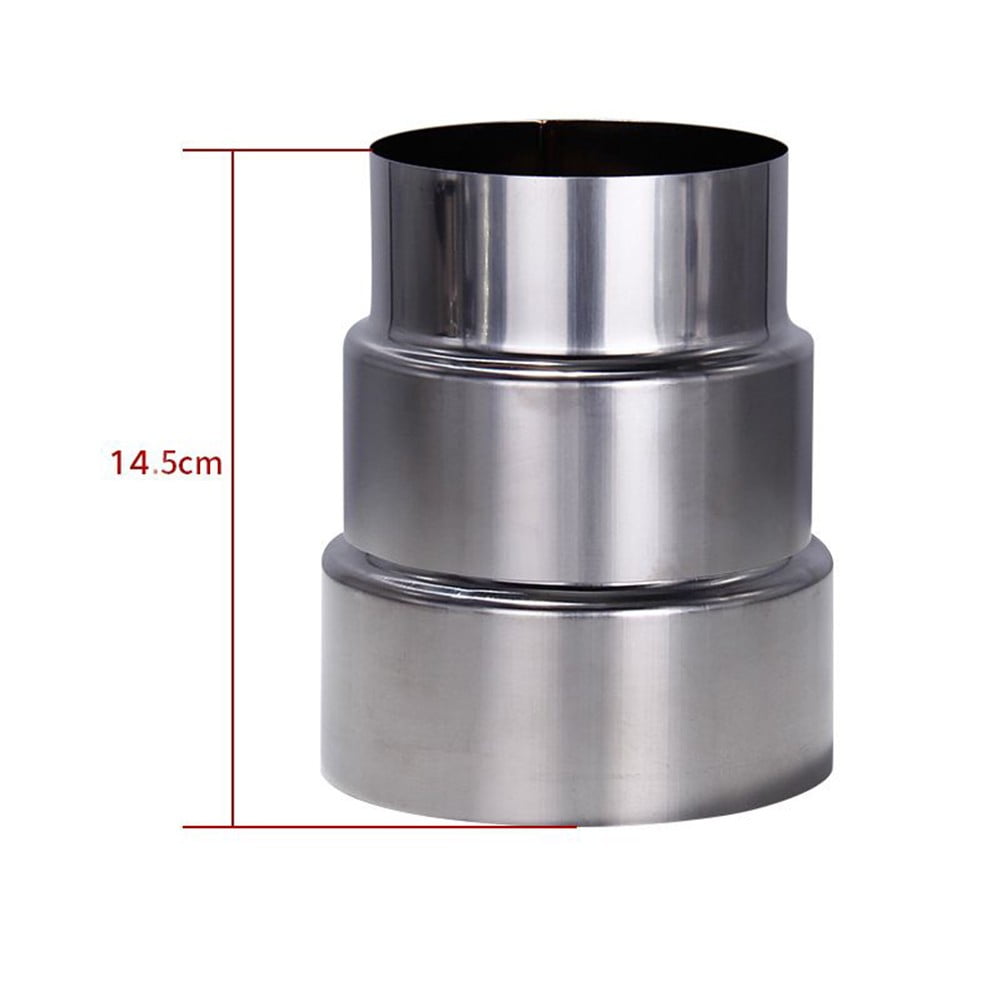 Stainless Steel Flue Liner Reducer / Tubing Connector Chimney Adaptor ...