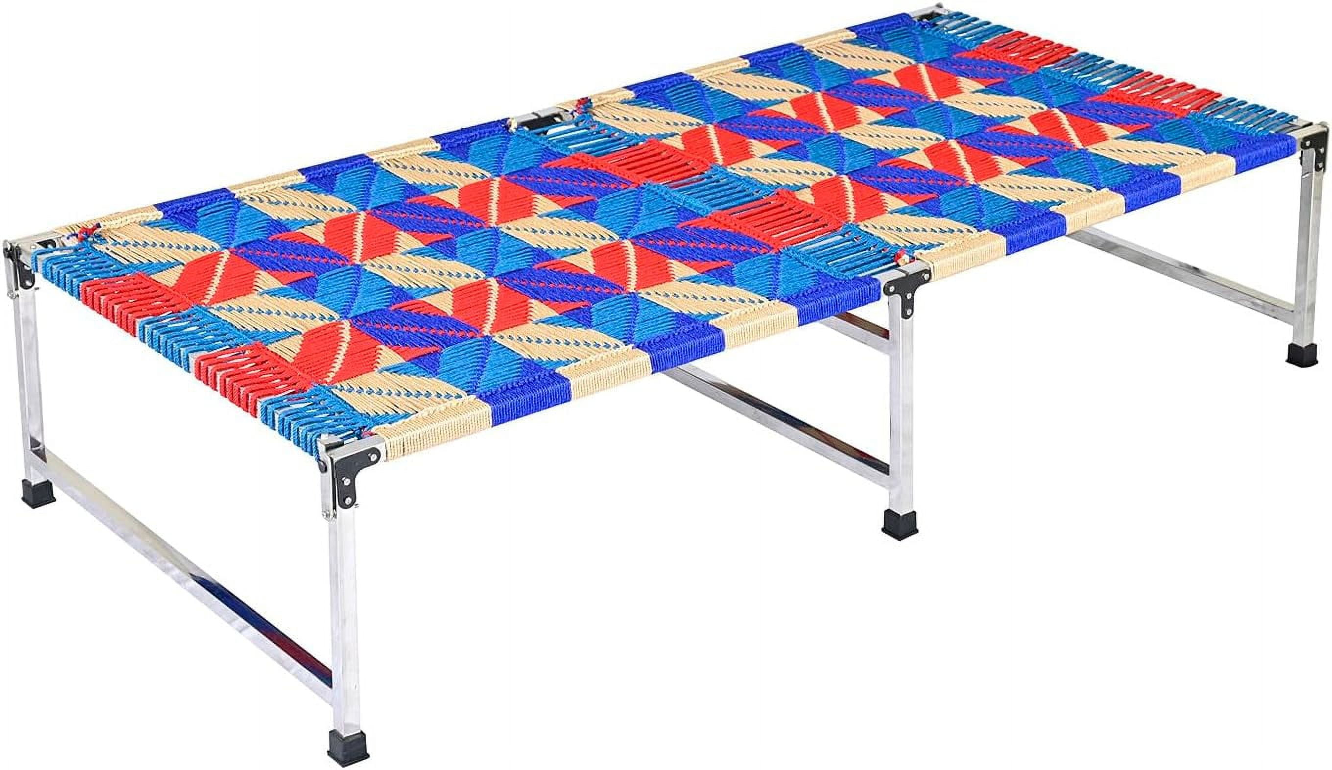 Stainless Steel Folding Charpai | Vintage-Inspired Sturdy Daybed ...