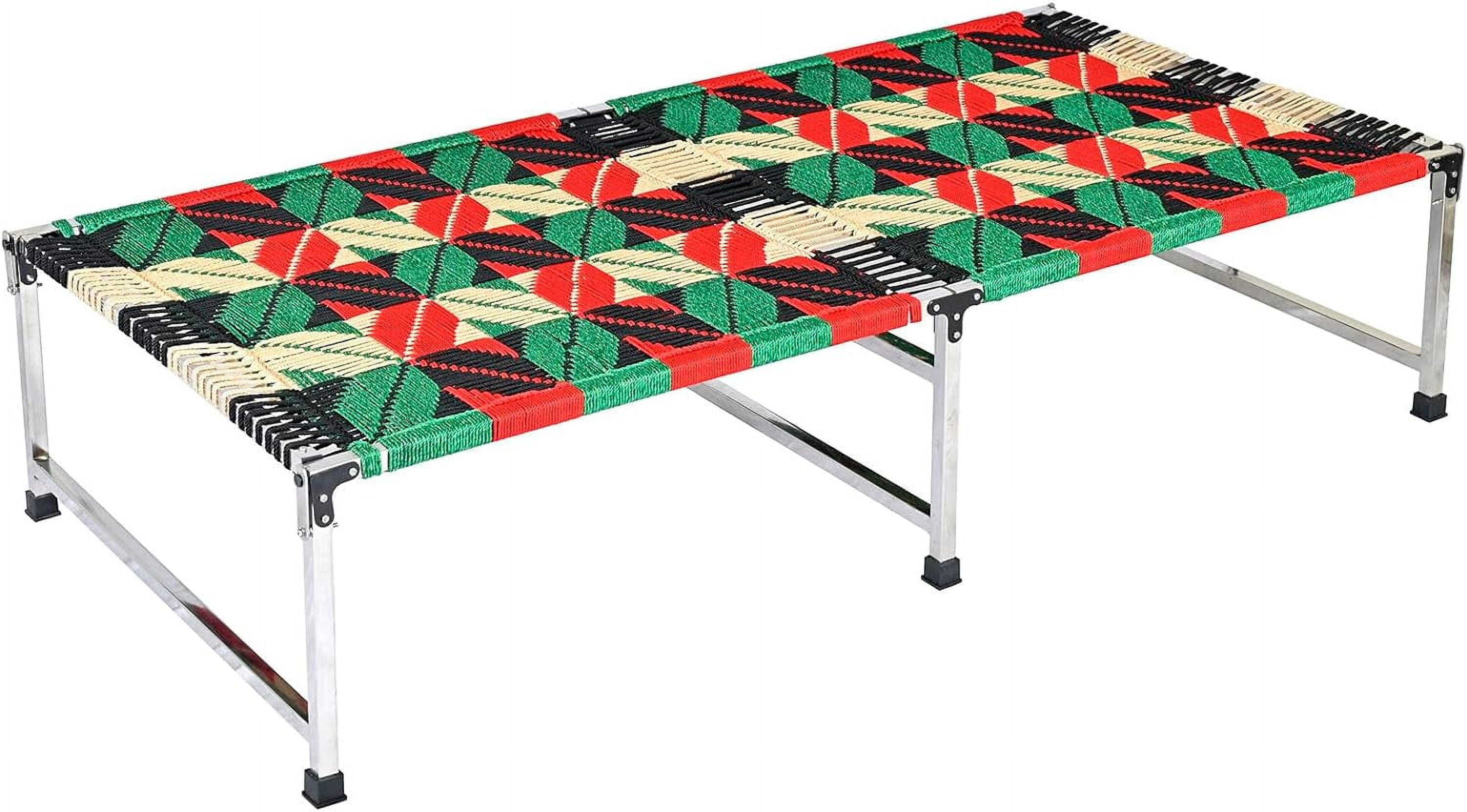Stainless Steel Folding Charpai | Vintage-Inspired Sturdy Daybed ...