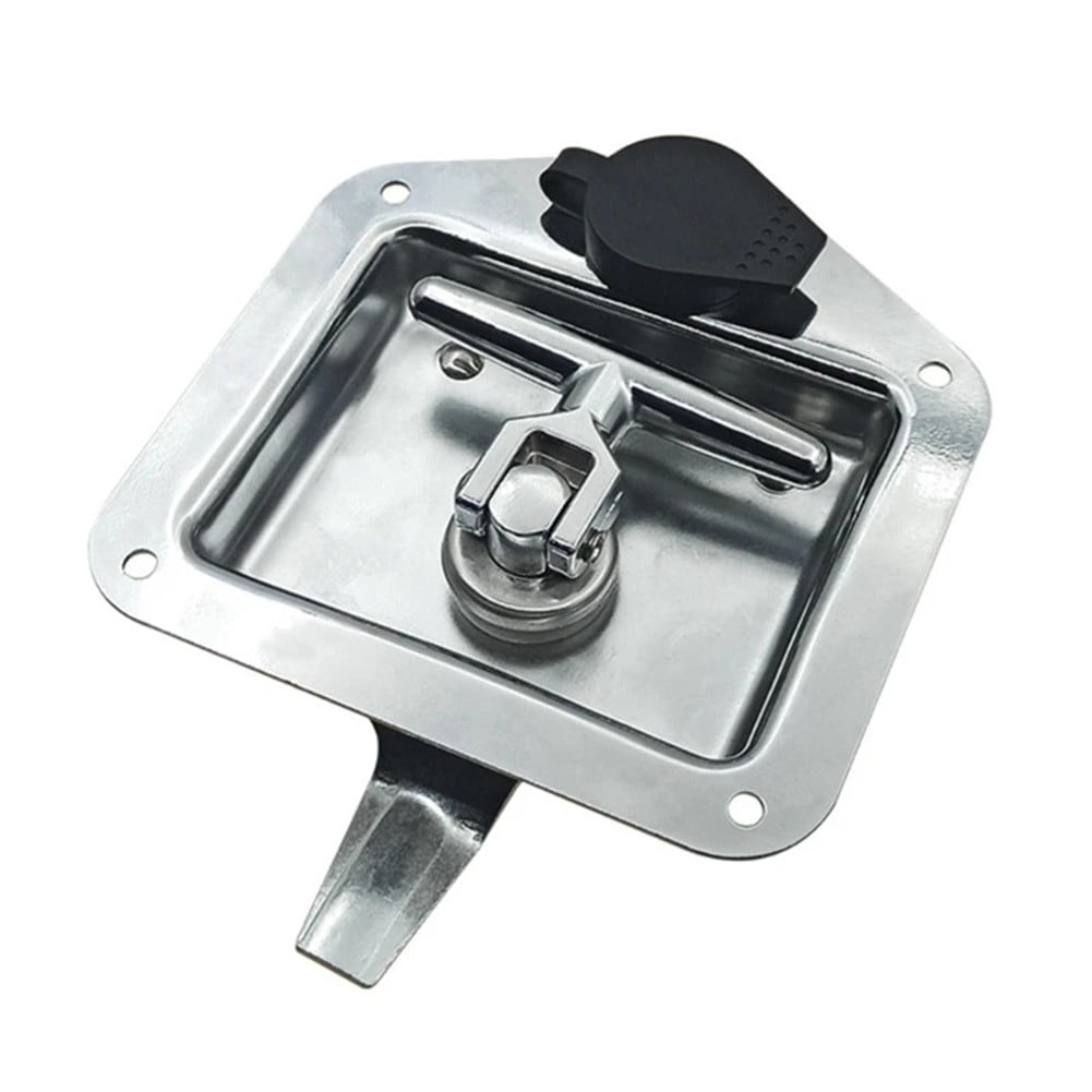 Stainless Steel Folding T-Handle Lock Truck Trailer Door Latch With 2 ...