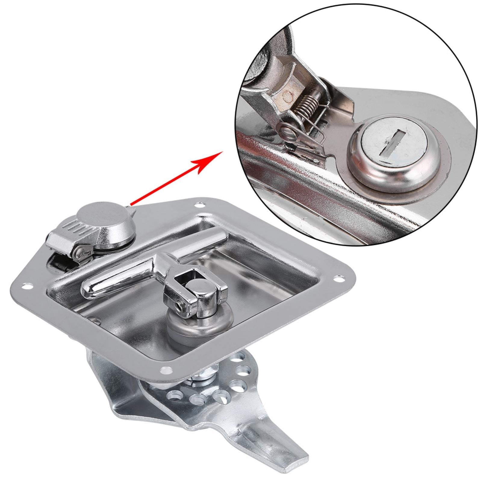 Stainless Steel Folding T Shape Handle Lock Tool Box Keys Kit for Truck ...