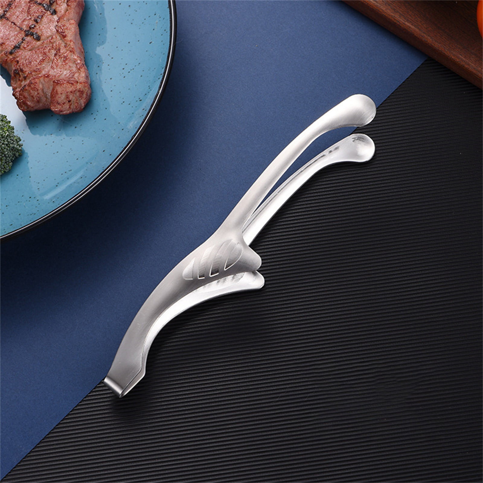 Stainless Steel Food Clip Kitchen Food Barbecue Meat Clip Barbecue ...