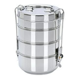 Stainless Steel Food Compartment Lunch Box Tiffin with Lid and Handle 4 ...
