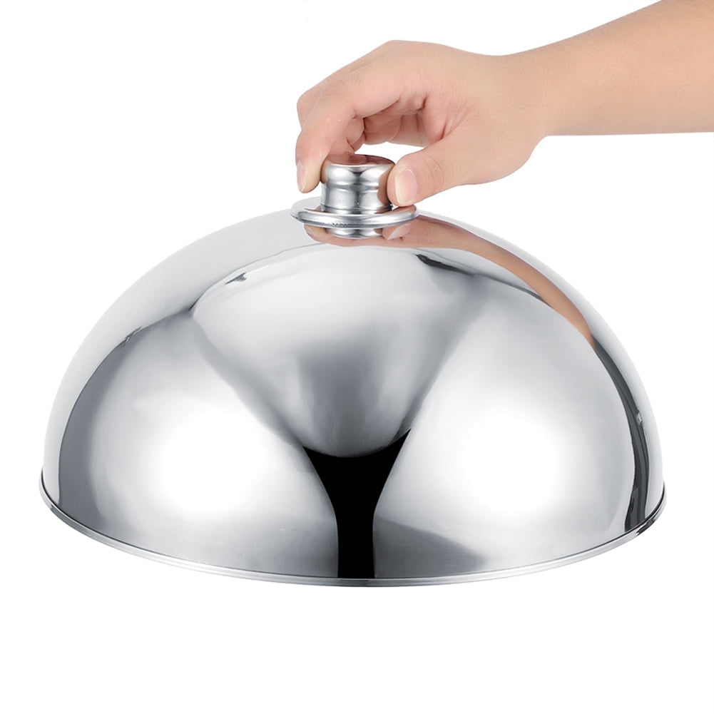 Stainless Steel Food Cover Stainless Steel Dome Serving Dish Cover Lid Dustproof Protect Cover ...