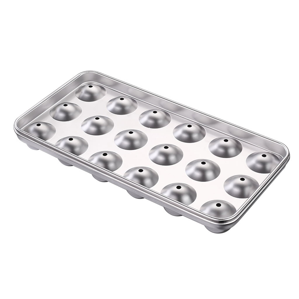 Food Grade Stainless Steel Shaped Circle Ice Ball Tray with Lid for ...