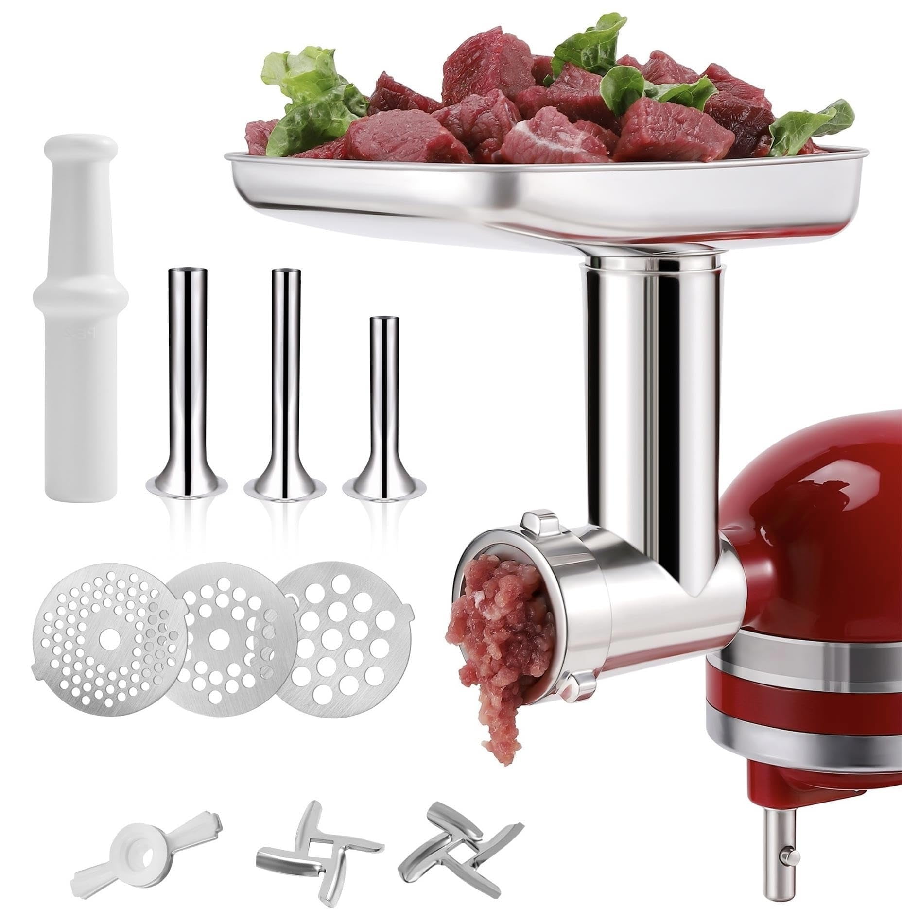 Stainless Steel Food Grinder Attachment for KitchenAid Mixers ...